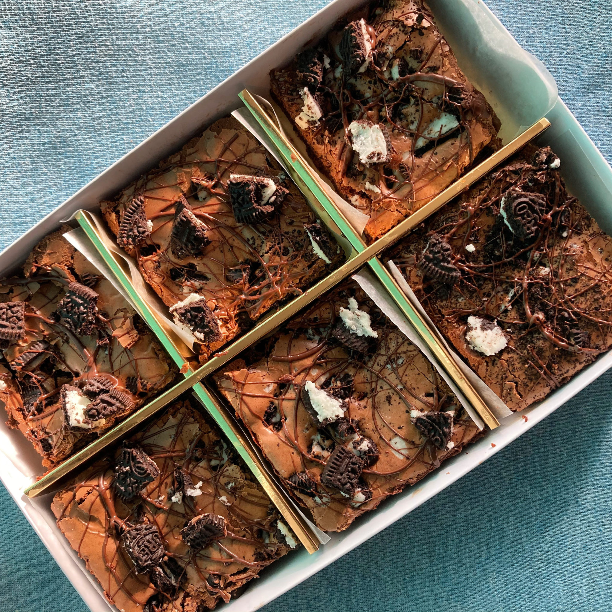 Mixed Brownie Box (includes flavours containing nuts) | Tiny Beast Bakes