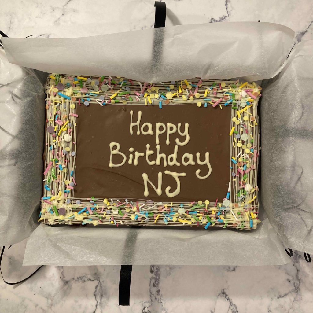 Personalised Blondie Slab | Tiny Beast Bakes