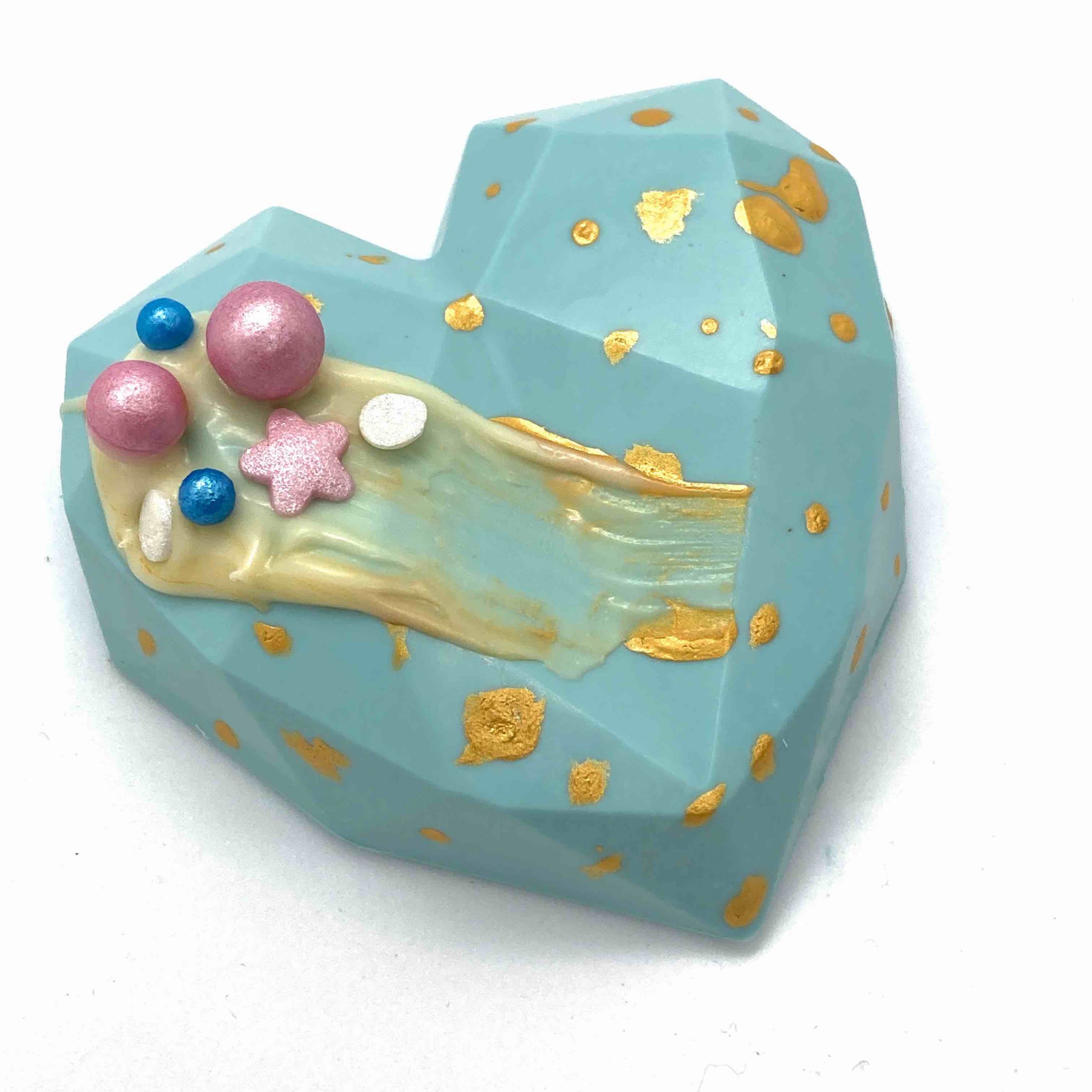 Coloured Chocolate Hearts | Tiny Beast Bakes