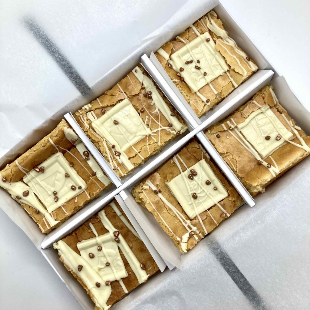 Milkybar Blondie Box – Tiny Beast Bakes
