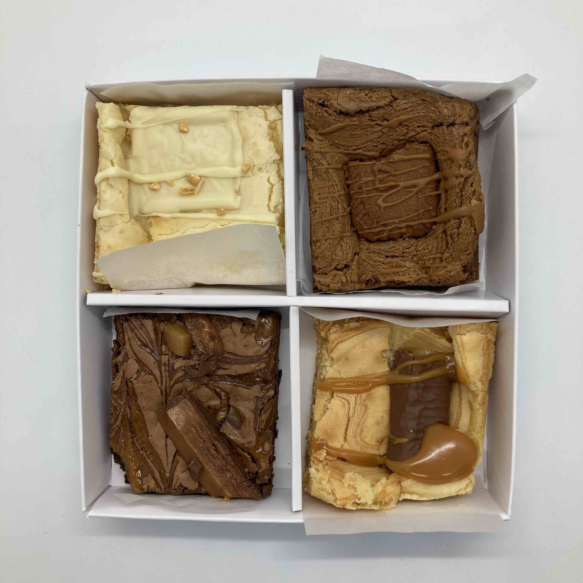 Mixed Blondies and Brownies Box (includes flavours containing nuts ...