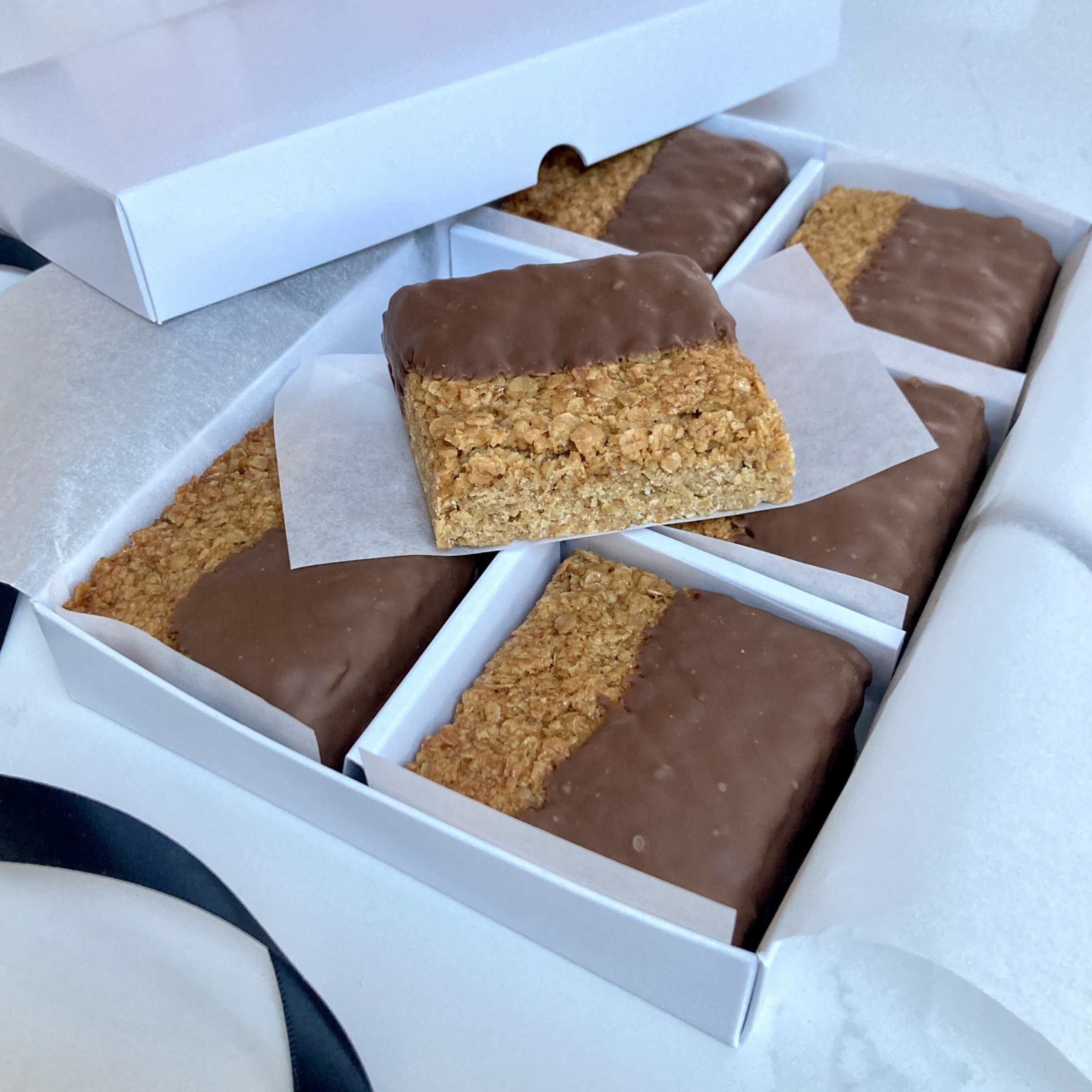 The Chocolate Dipped Flapjack Box | Tiny Beast Bakes