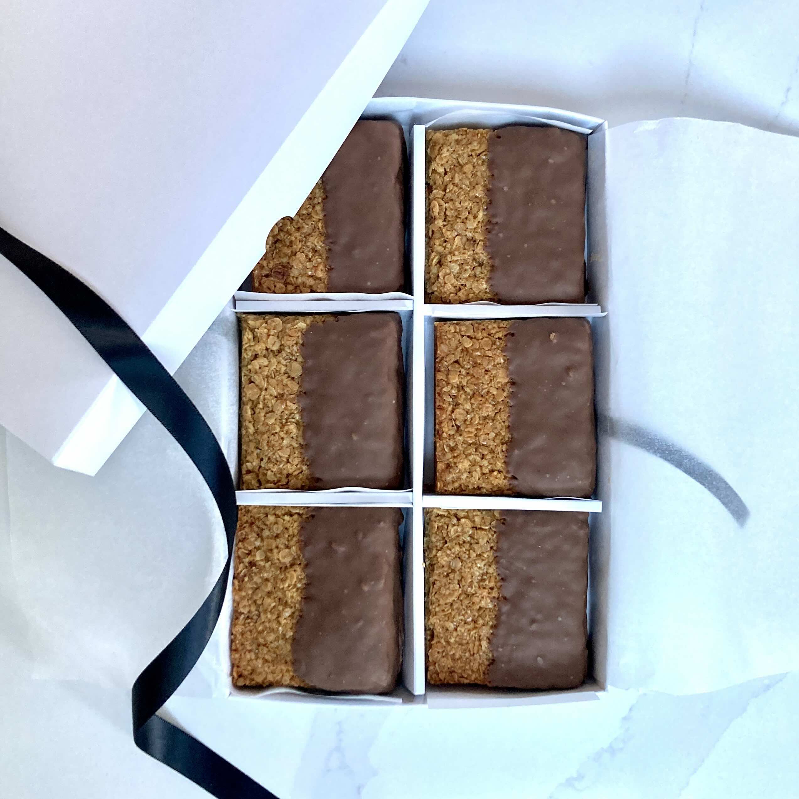 The Chocolate Dipped Flapjack Box | Tiny Beast Bakes